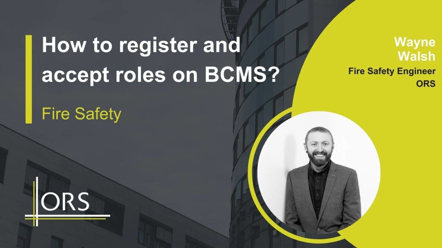 How to register and accept roles on BCMS - ORS